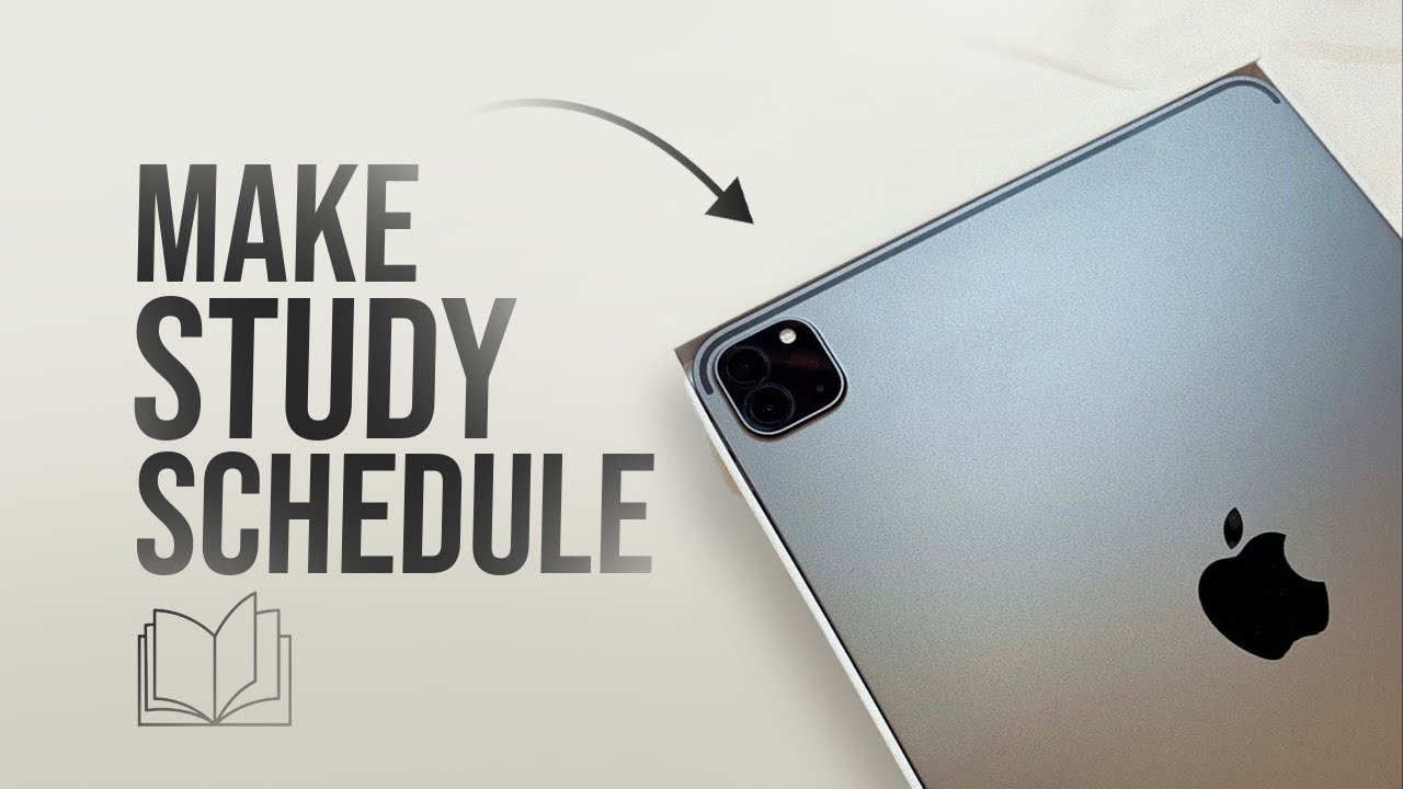 How to Make Schedule for Study in iPad (tutorial) - YouTube
