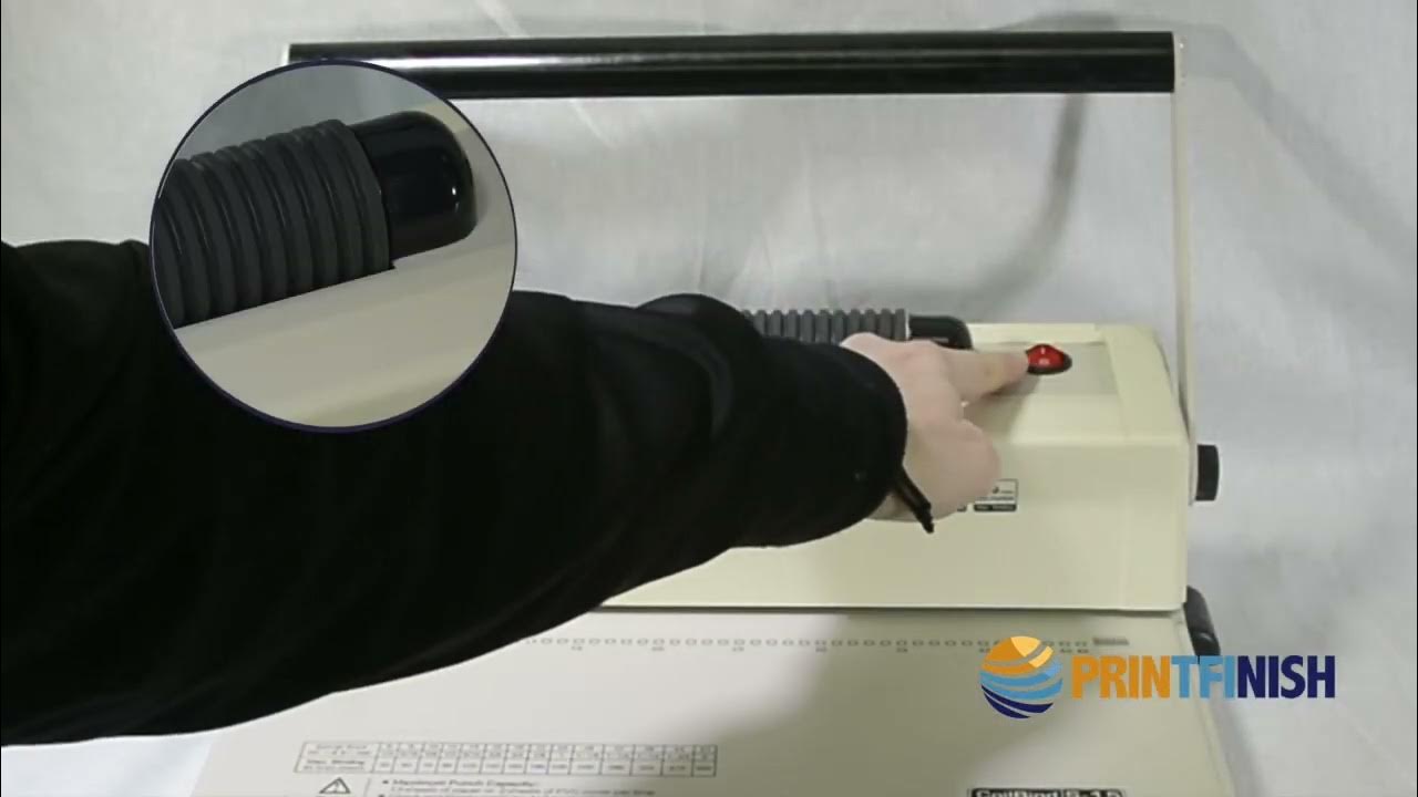 Printfinish - Coilbind S-15 Manual Spiral Coil Binding Machine - YouTube