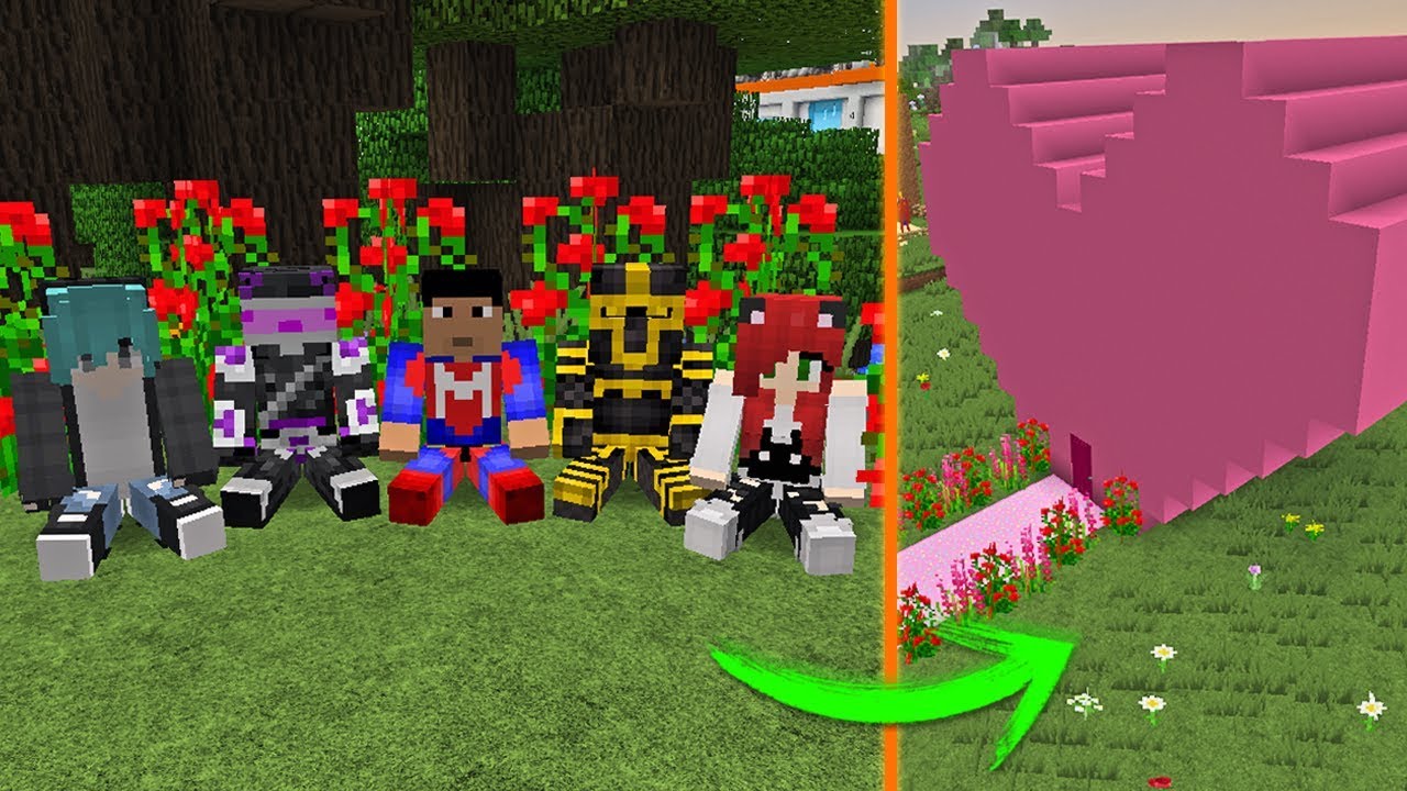 SALVAMOS EL MUNDO EN EL DÍA DE SAN VALENTÍN EN MINECRAFT TROLL 💖 - YouTube