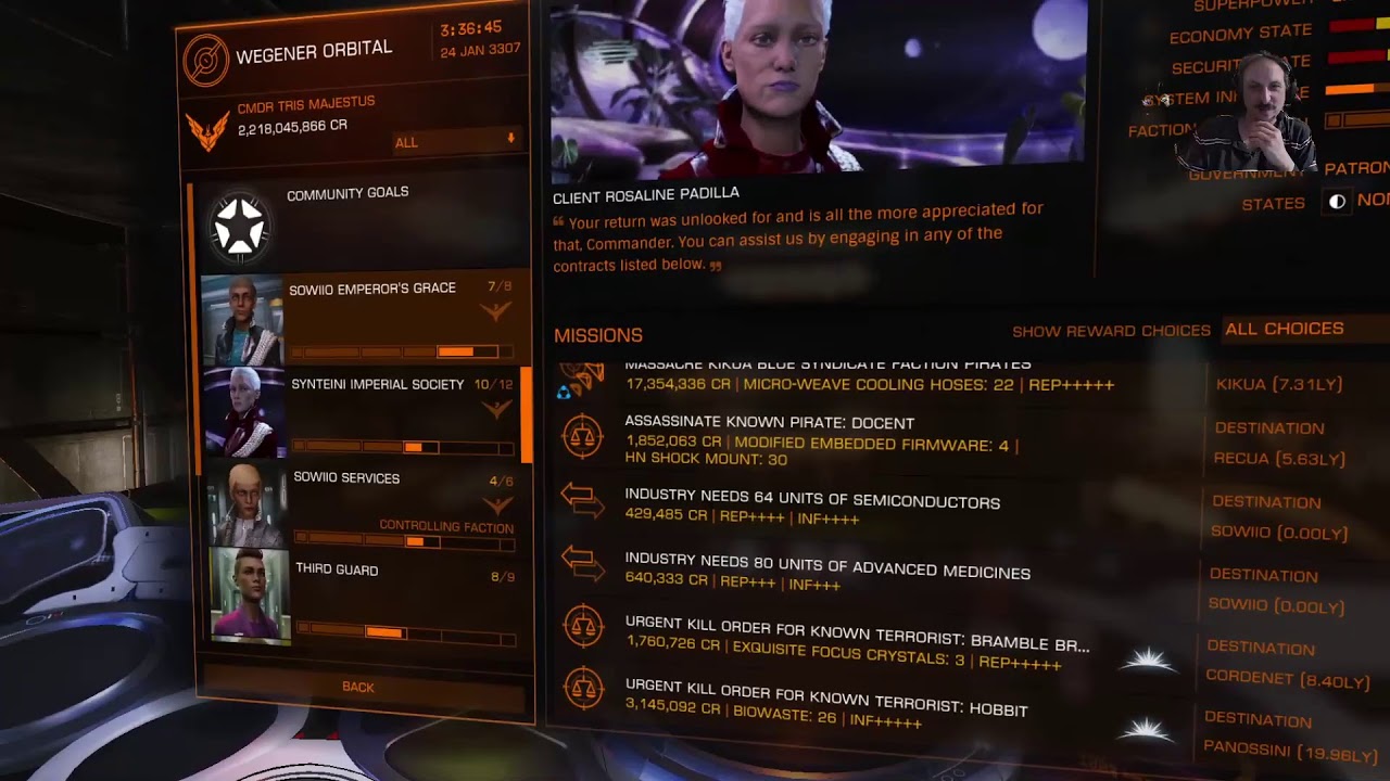 Elite Dangerous LiveStream Gameplay: Pirate Farming part 3. - YouTube