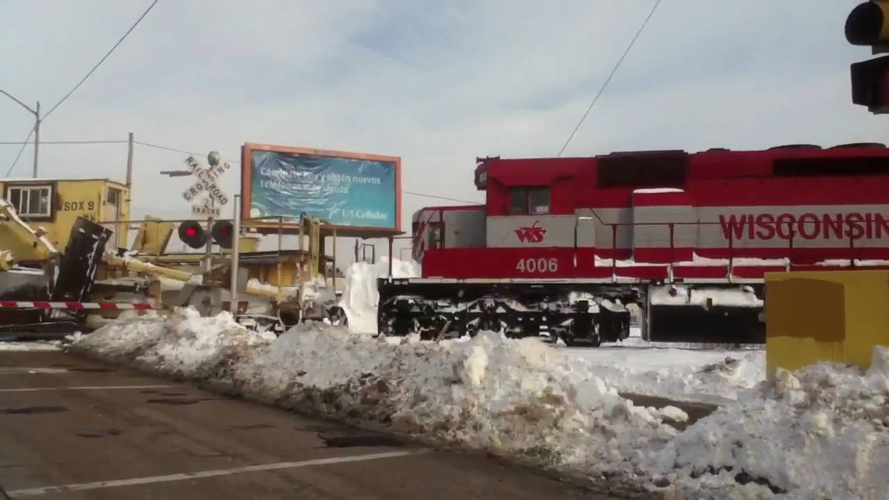 WSOR Railroad Snow Plow - YouTube