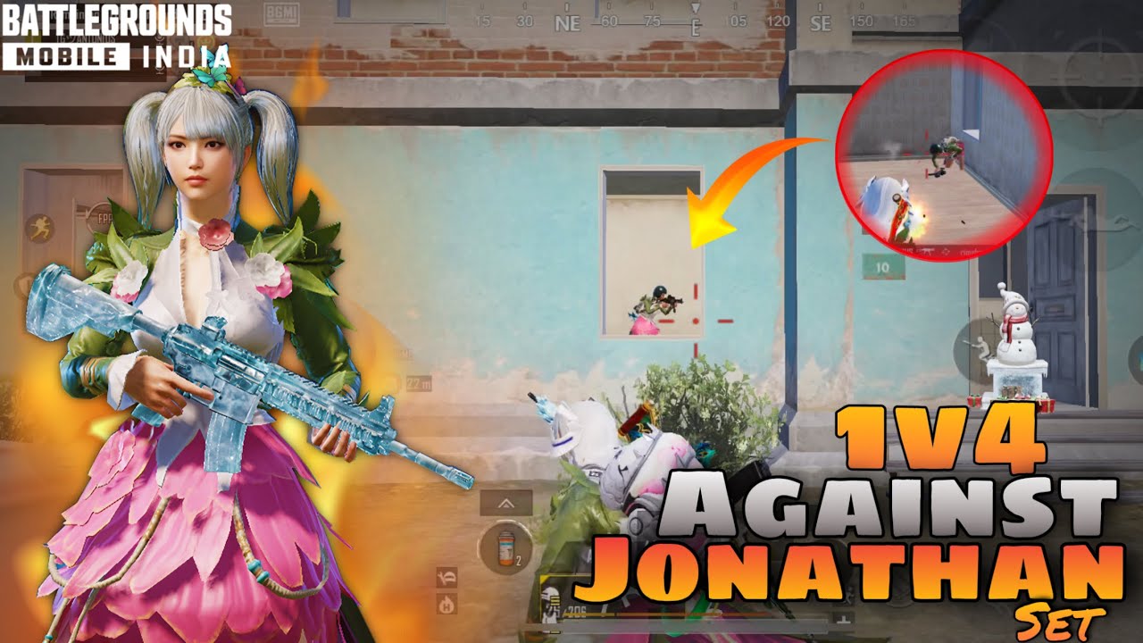 😱solo vs squad 🔥 enemy wearing jonathan set /🔥 intence clutch against ...