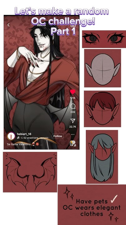 Make your own Vampire OC #oc #artchallenge #viralshorts #speedpaint # ...