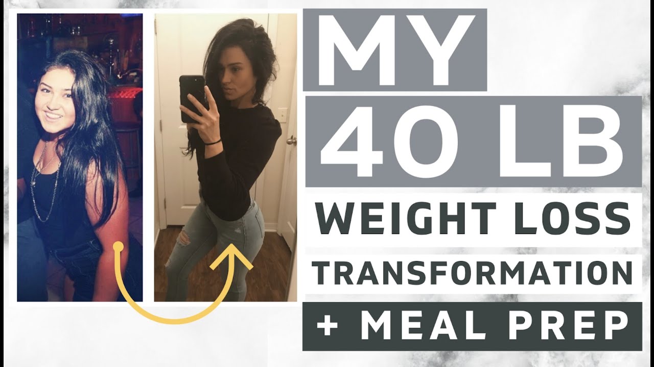 My 40 Pound Weight Loss Transformation | EASY Meal Prep for FAT LOSS ...