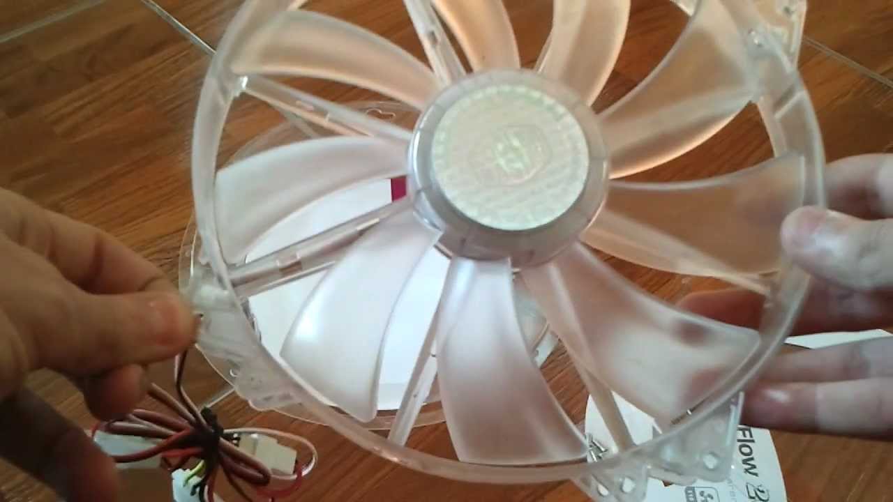 PC Fun - Unboxing Ventilator Cooler Master MegaFlow 200 blue LED Silent ...