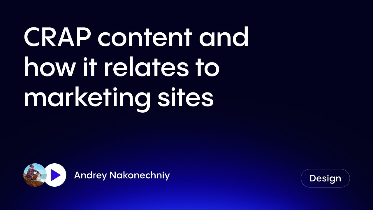 CRAP-контент и маркетинговые сайты CRAP content and how it relates to ...