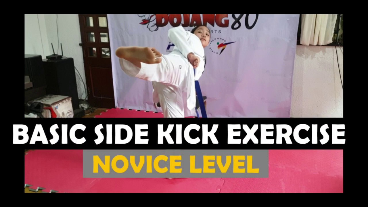 Basic Side kick exercise for novice players - YouTube