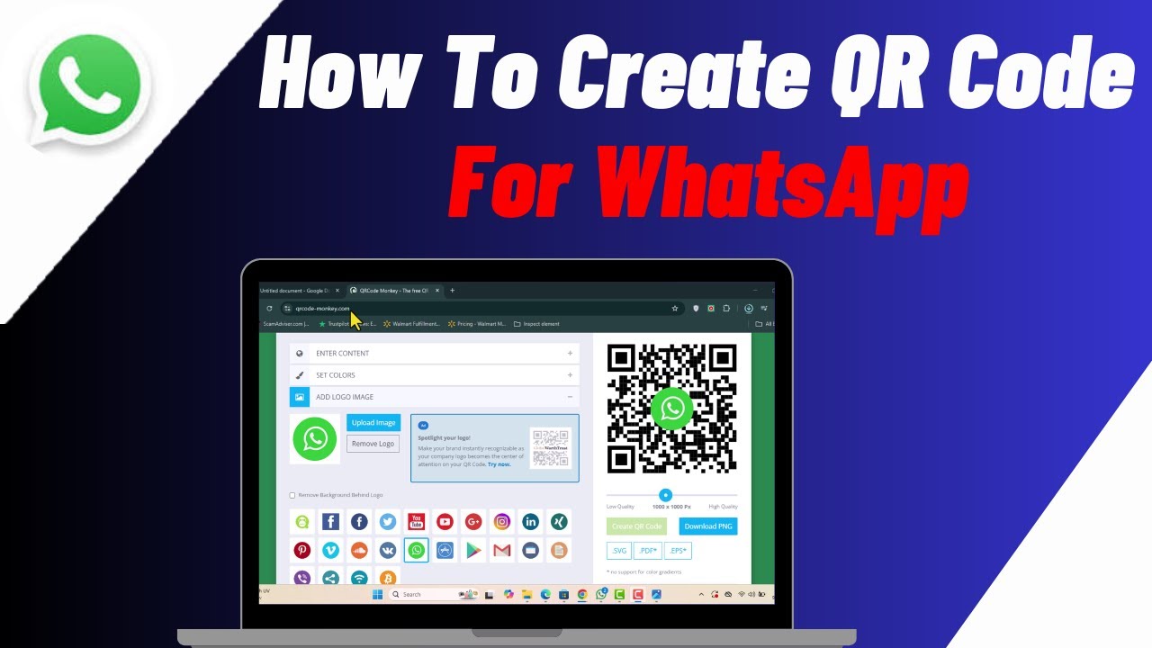 How To Create QR Code for WhatsApp - YouTube