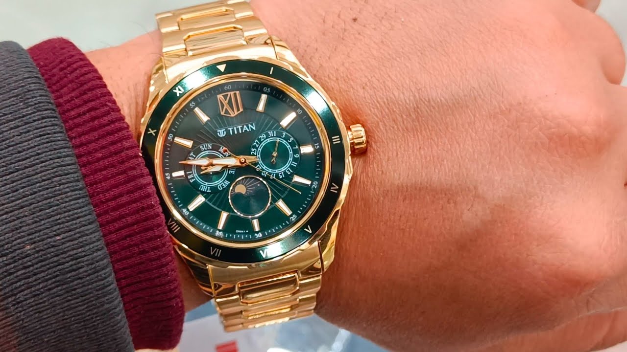 Exclusive Revealed: Golden Edition Titan Premium Watch || 1688km05 ...