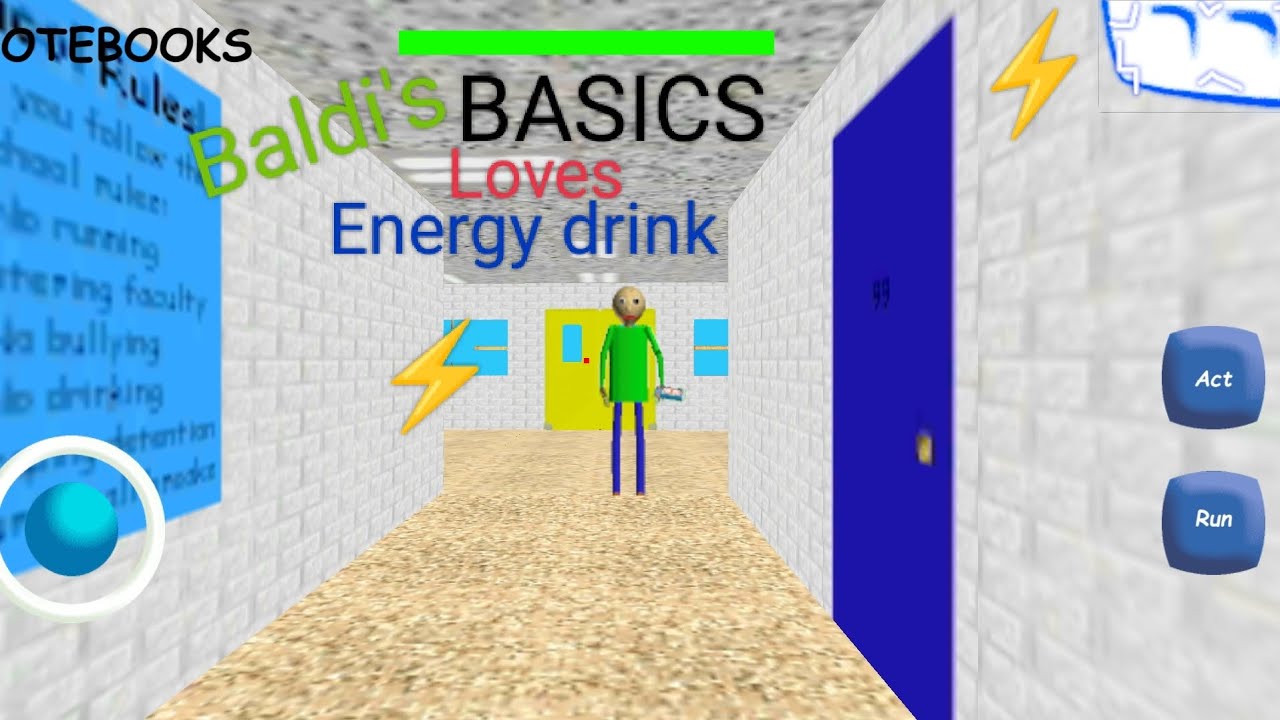 Baldi's basics loves Energy drink mod Android - YouTube
