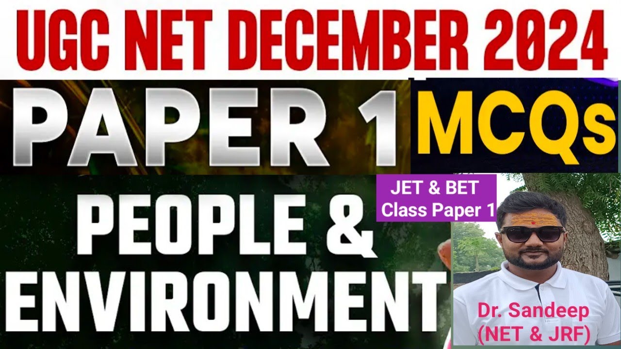 UGC NET|JET|BET|JET Paper 1Unit 9 People Development & Environment ...