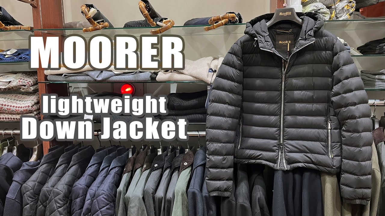 2023 2024 秋冬 MOORER ムーレー ダウンジャケット ダウンブルゾン CATALDI - S3 カタルディ rootweb hiroshima ルーツウェブ 広島 - YouTube
