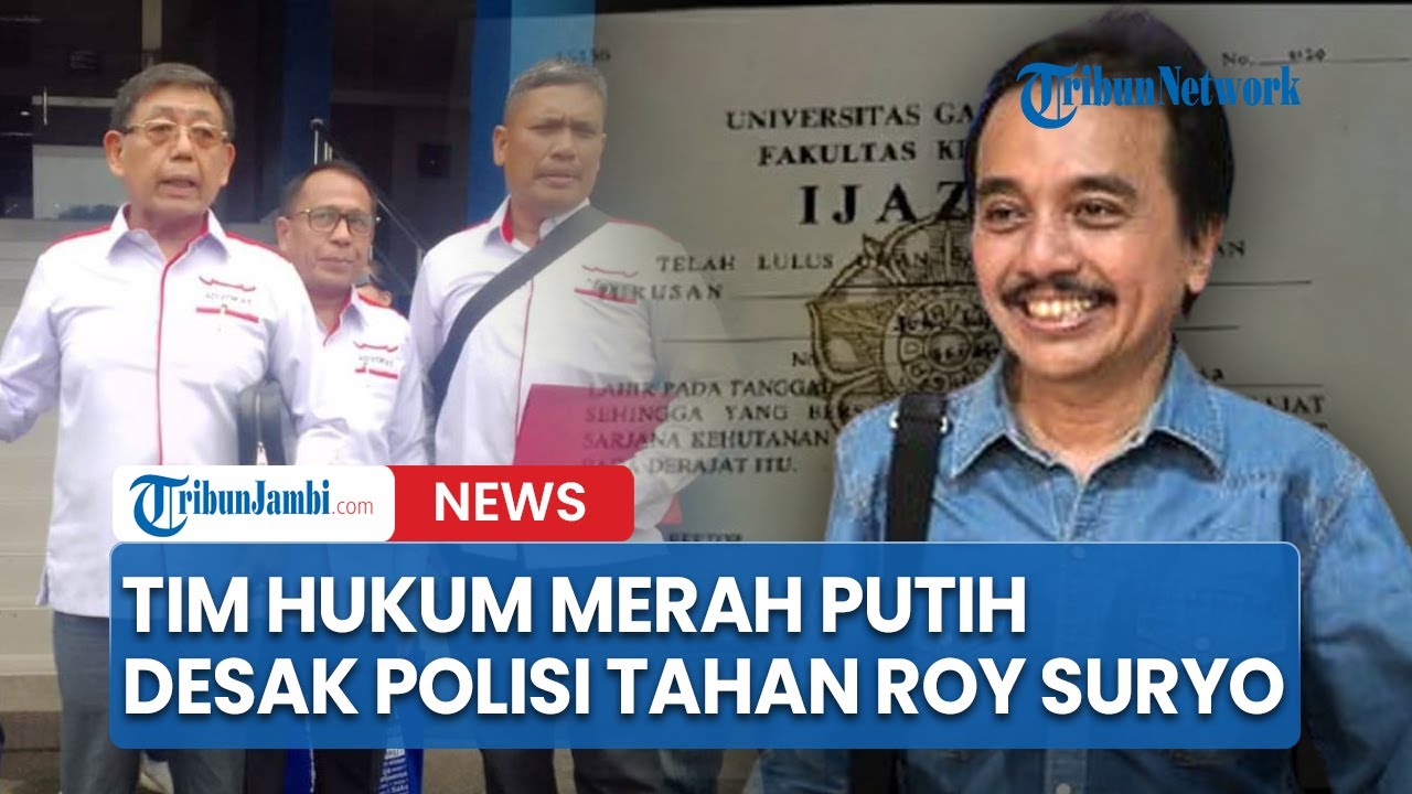 Tim Hukum Merah Putih Turun Tangan Desak Polisi Tahan Roy Suryo - YouTube