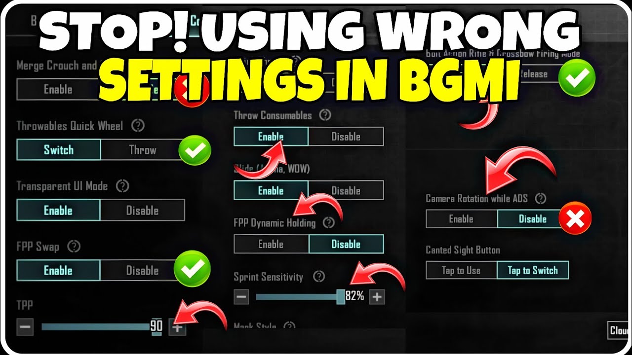All Basic and Advance Control Settings in BGMI/PUBG.#bgmi #pubg - YouTube
