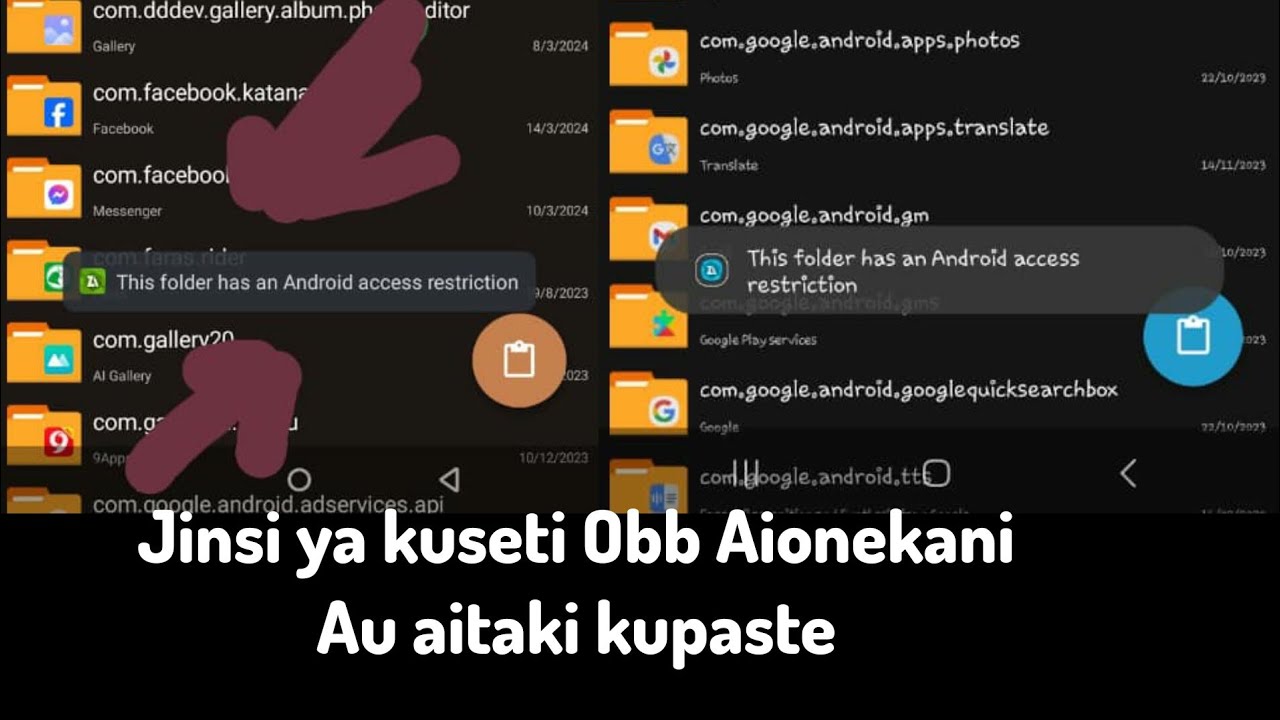 Jinsi ya kuseti Obb Aionekani Au Aitaki Kupaste link ya file iko kwenye ...