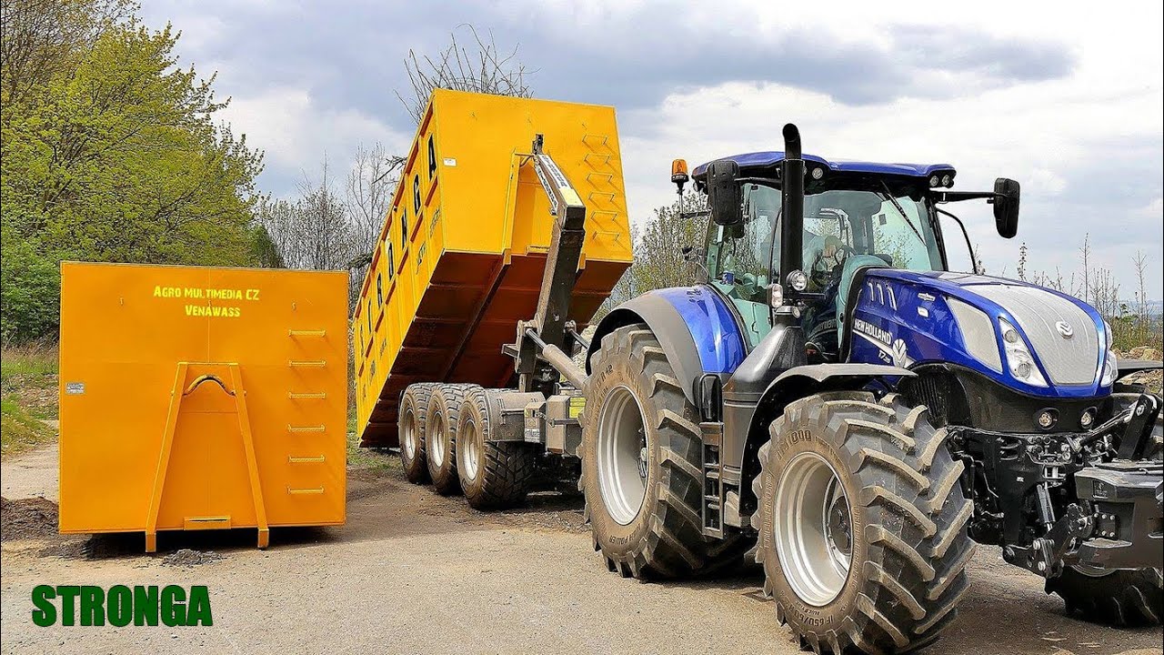 Stronga HookLoada & New Holland - Shuttling Containers in Czech ...