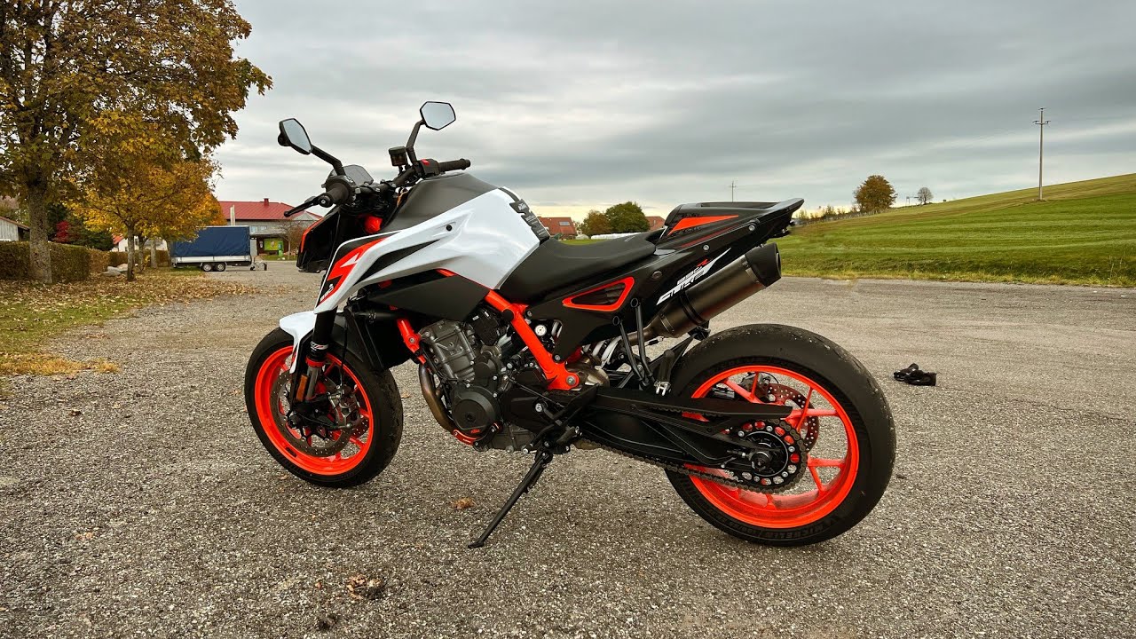 DUKE 890R 2021 | RAW SOUND | LEOVINCE (NO DB-KILLER) | LAUNCH CONTROL ...