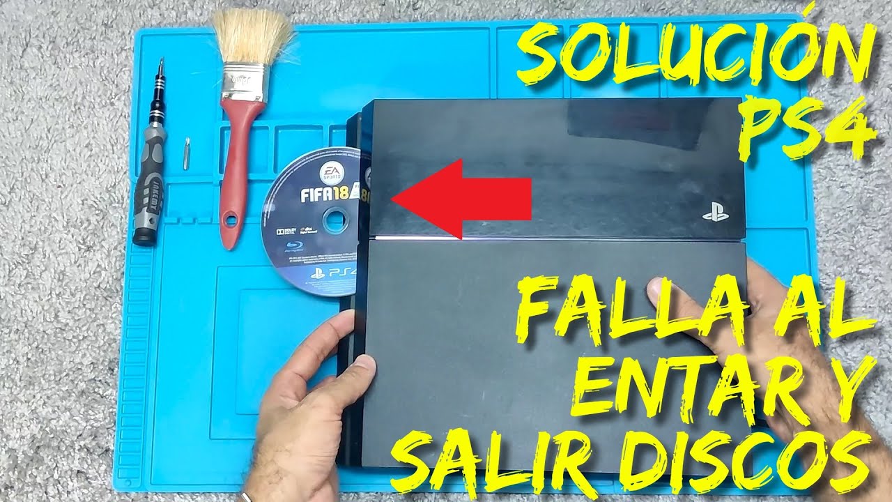PS4 No entran los Discos Solución y Mantenimiento Mecanismo // Paso a ...