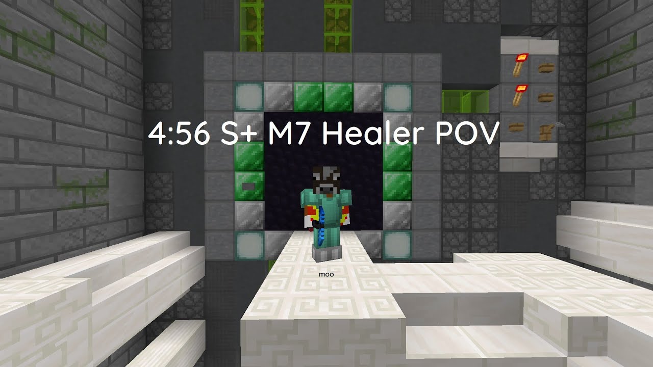 Casual 4:56 S+ M7 Healer POV | Hypixel Skyblock Dungeons - YouTube