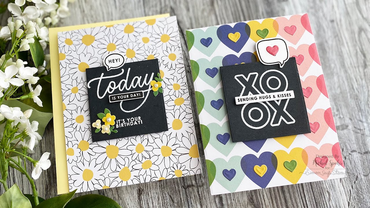 Tiny Die Cuts From Patterned Paper - YouTube