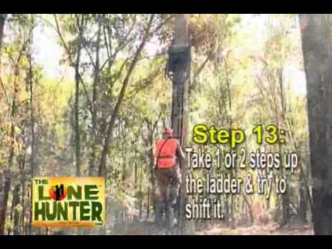 The Lone Hunter Lean & Lock Deer Stand Instructional Video - YouTube