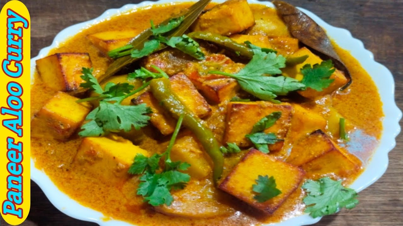 Aloo paneer Curry//Aloo paneer recipe//Aloo paneer masala//Patato ...