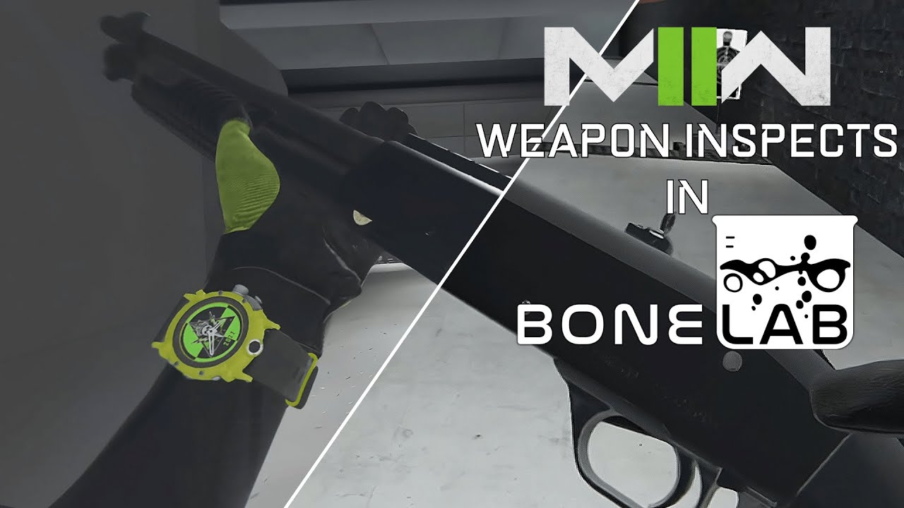 Call of Duty Modern Warfare II Weapon Inspects in Bonelab - YouTube