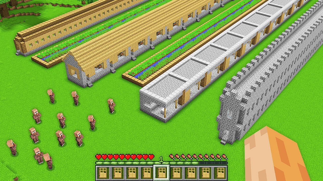 How I Found this LONGEST BIGGEST VILLAGE in My Minecraft World ...