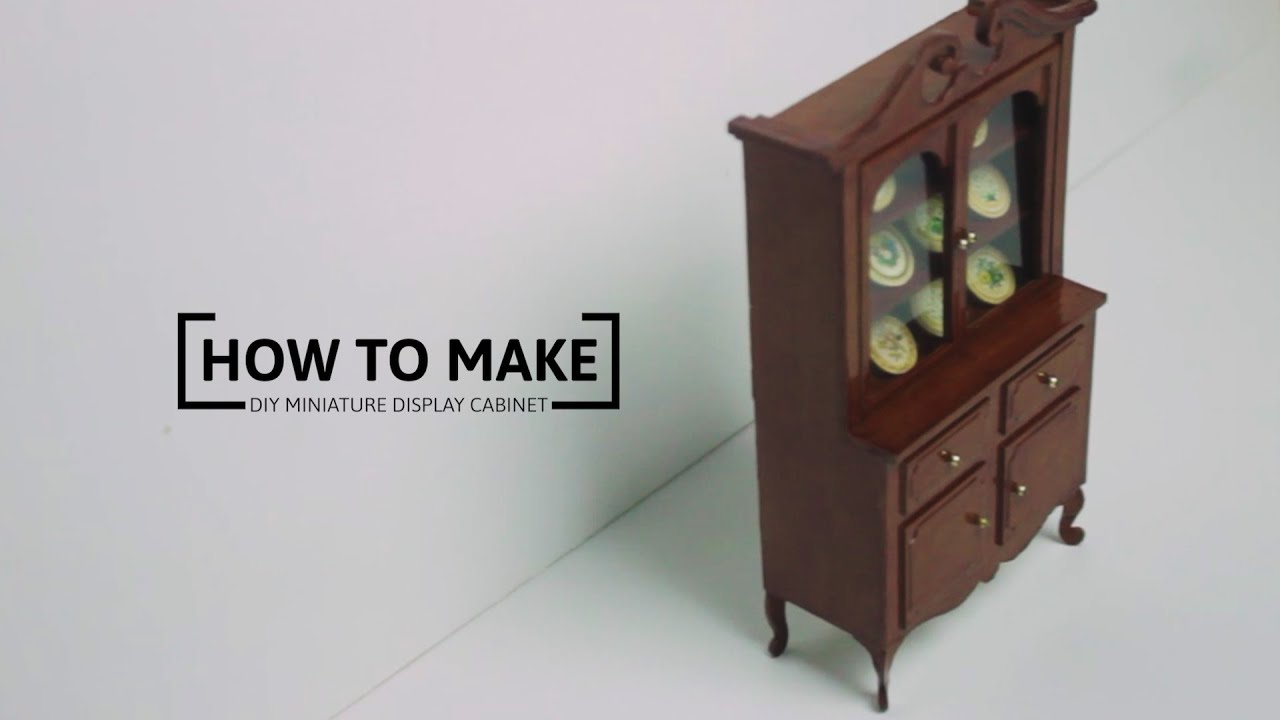 How to Make a DIY Display Cabinet | Miniature Tutorial - YouTube