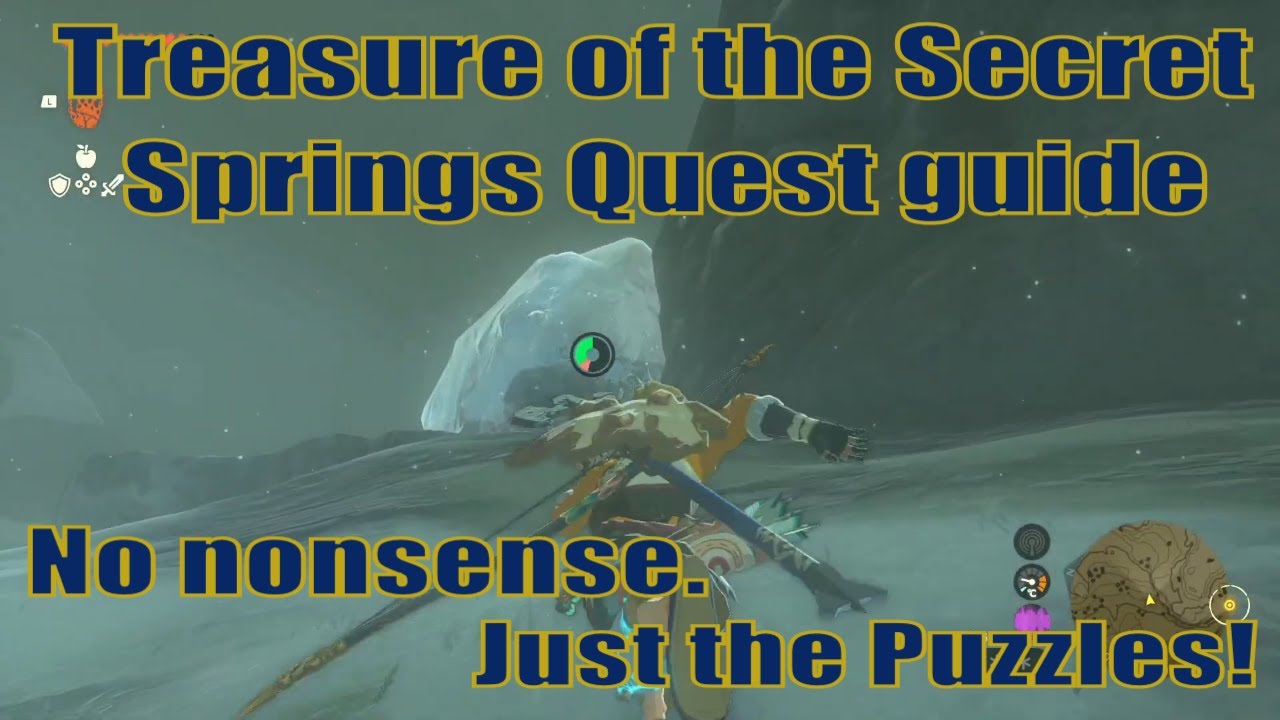 Treasure of the Secret Springs Quest guide - Hebra Mountains | Zelda ...