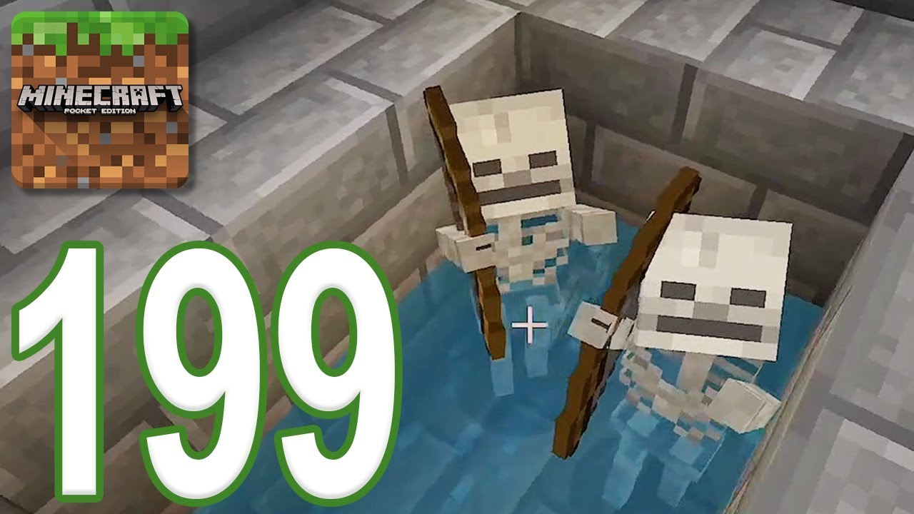Minecraft: PE - Gameplay Walkthrough Part 199 - Escape The Skeleton Dungeon (iOS, Android) - YouTube