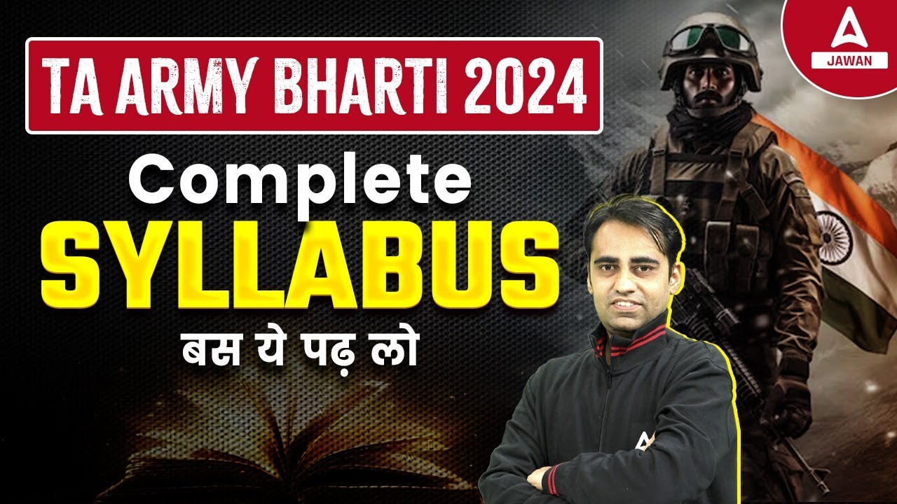 TA ARMY BHARTI 2024 | Complete Syllabus TA Army Bharti By Ravi Verma ...