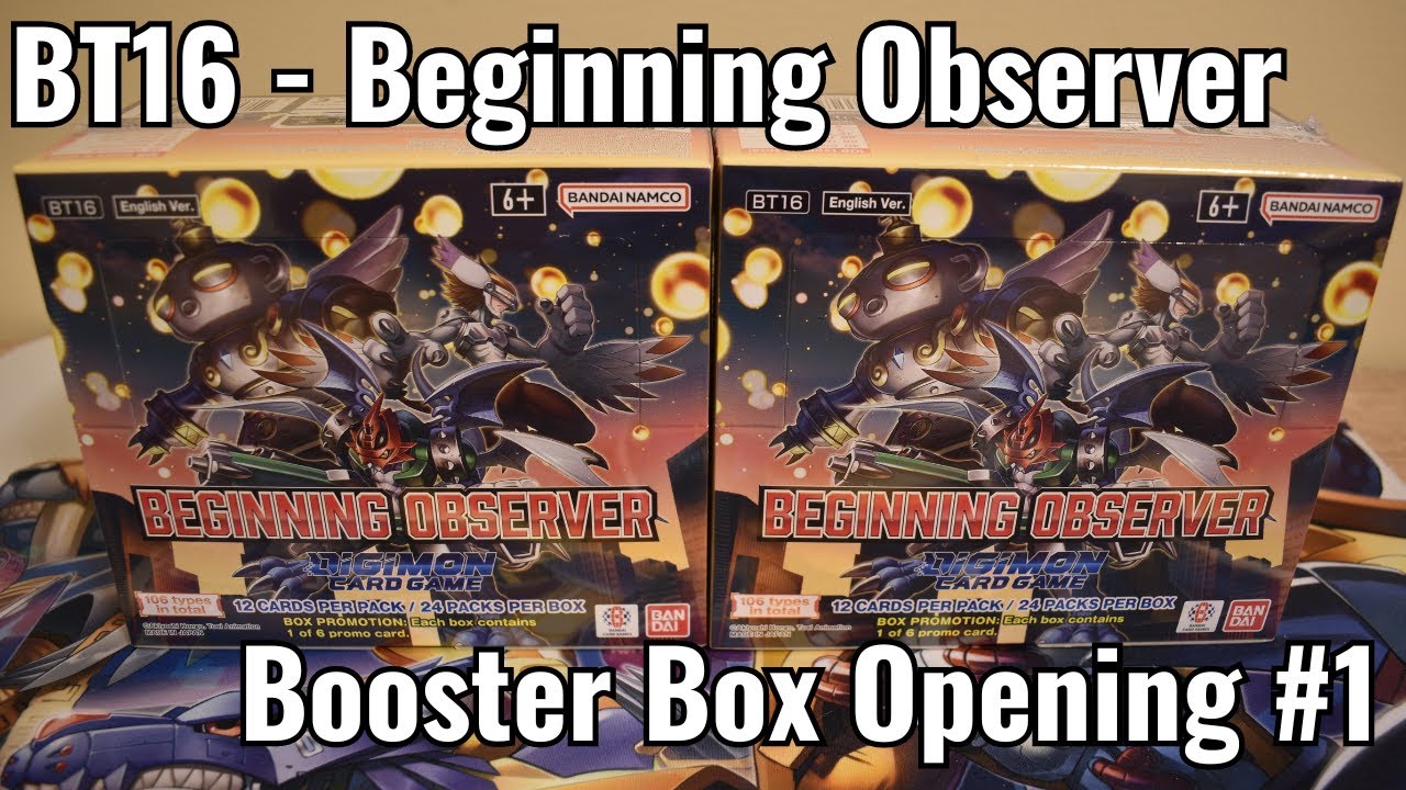 Digimon Card Game BT16 - Beginning Observer Booster Box Opening #1 ...