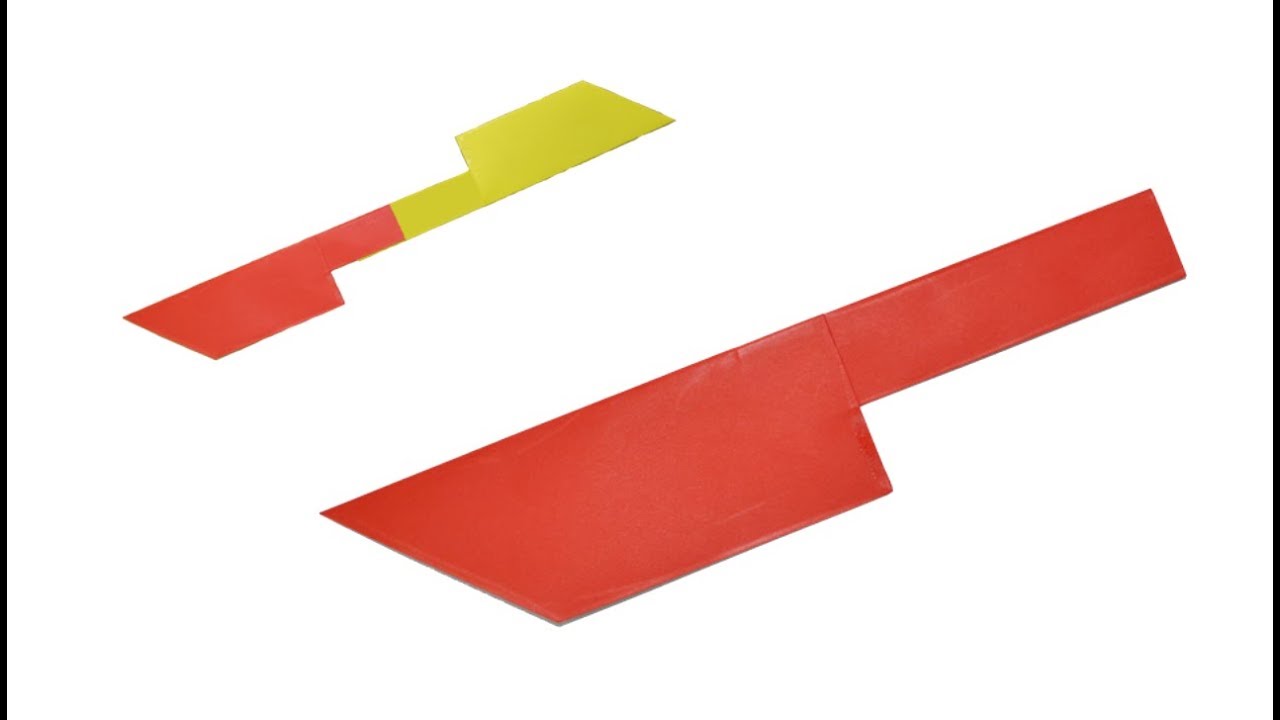 Como Hacer un Cuchillo de Papel - origami - YouTube