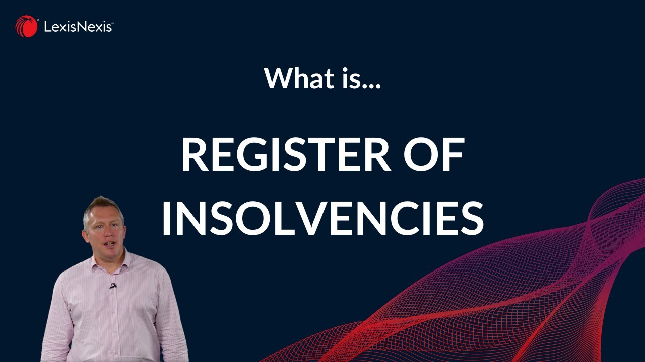 Register of Insolvencies - Legal Definition - YouTube