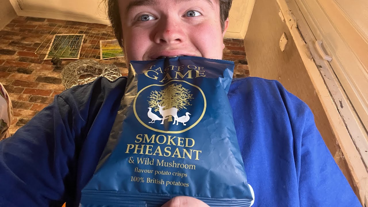 TASTE OF GAME SMOKED PHEASANT & Wild Mushroom Crisps Review - YouTube