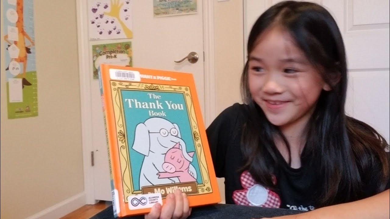 The Thank You Book (Elephant and piggie book, read aloud) - YouTube