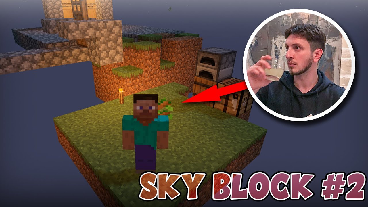 Eksplorimi i ISHULLVE tjer dhe Ferma per PEM [Minecraft SKY BLOCK] #2 - YouTube