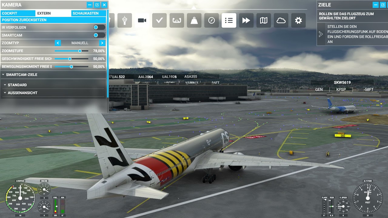 Microsoft Flight Simulator Captain SIM Boeing 777 Landeanflug ...