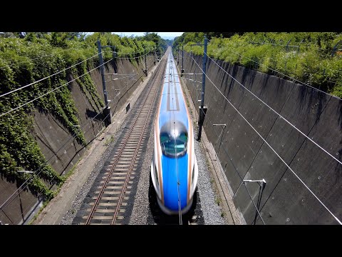 新幹線110＊夏空の下の新幹線＊E2系・E4系・E7系・W7系・E926＊shinkansen - YouTube