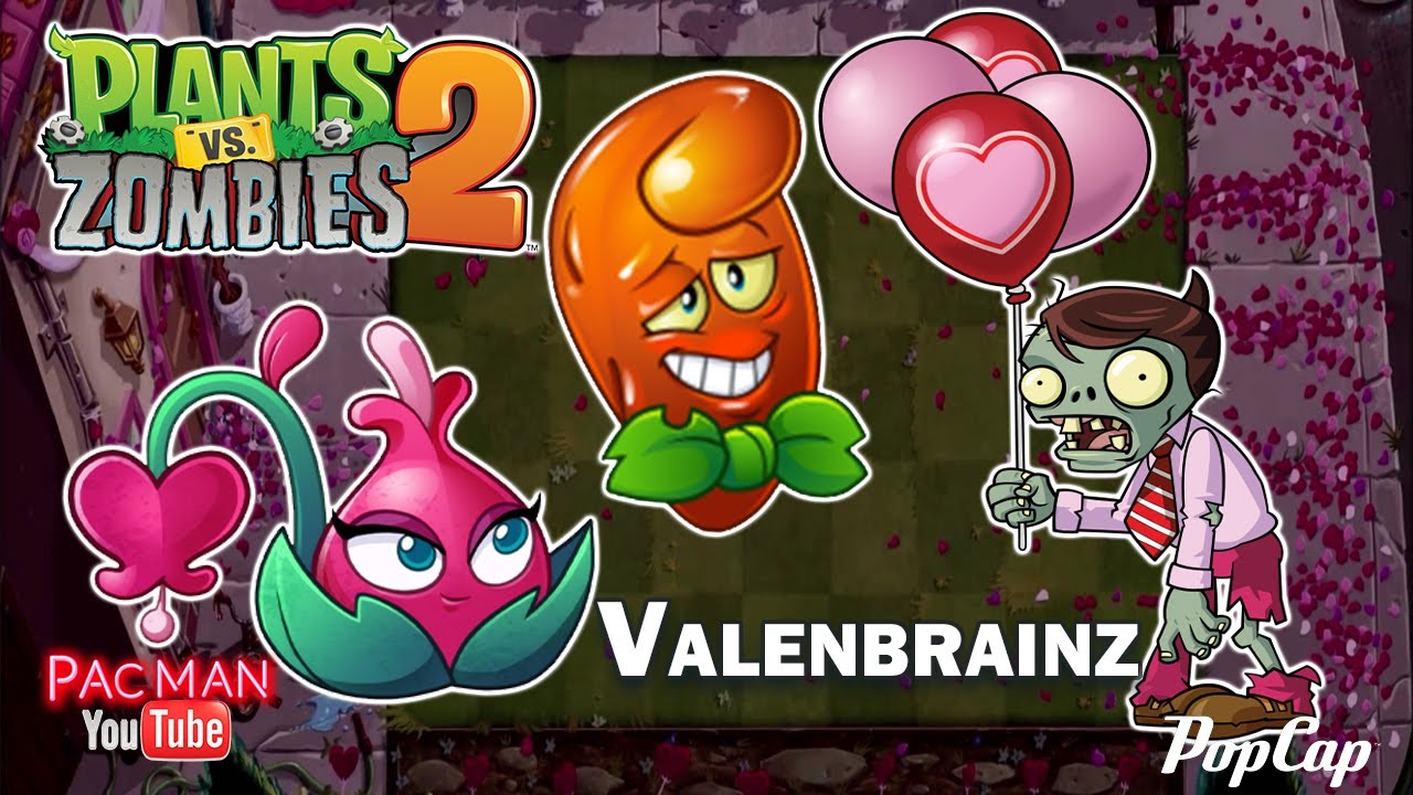 Plants vs Zombies 2 Celebrate Valenbrainz Pinata Party - YouTube