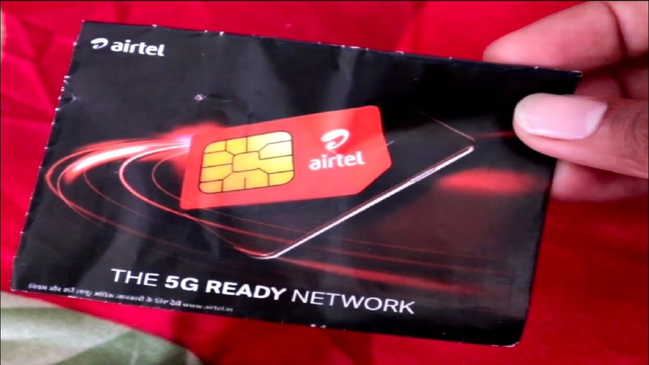 Airtel 5g Sim unboxing hindi || unboxing Airtel 5g new Sim | Airtel 5g ...