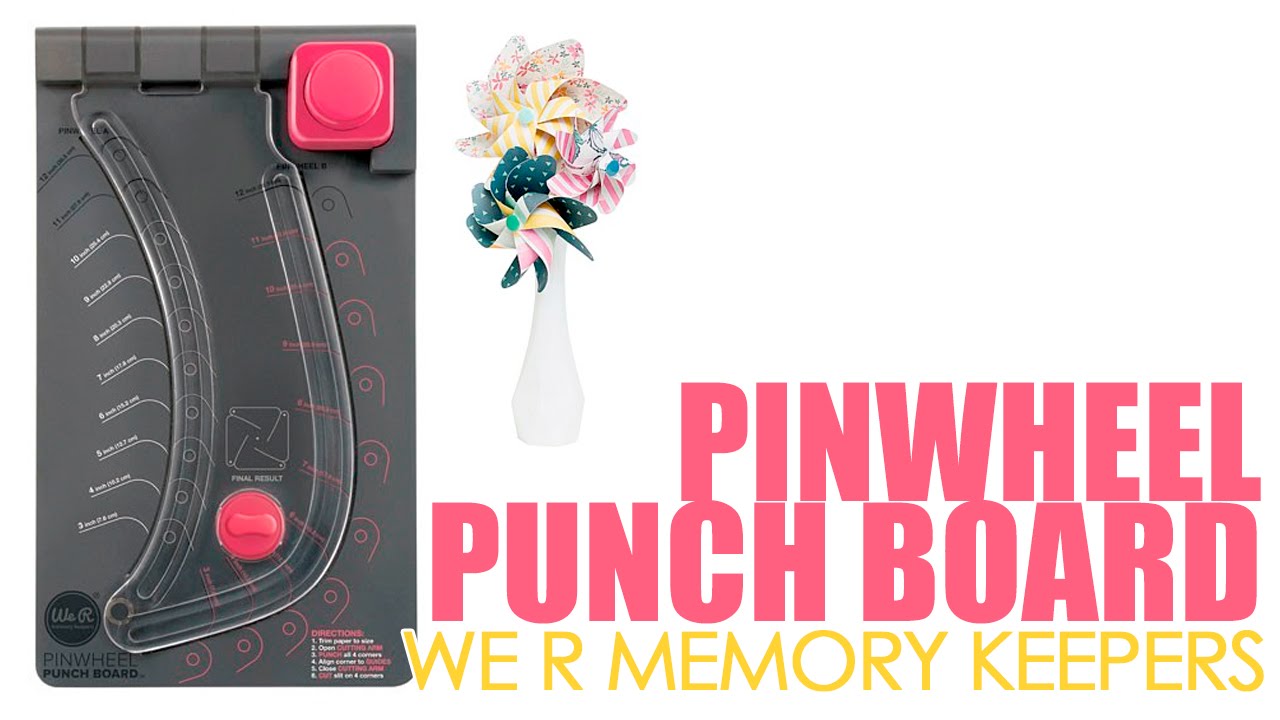 Pinwheel Punch Board - Haz tus molinillos en Español - YouTube