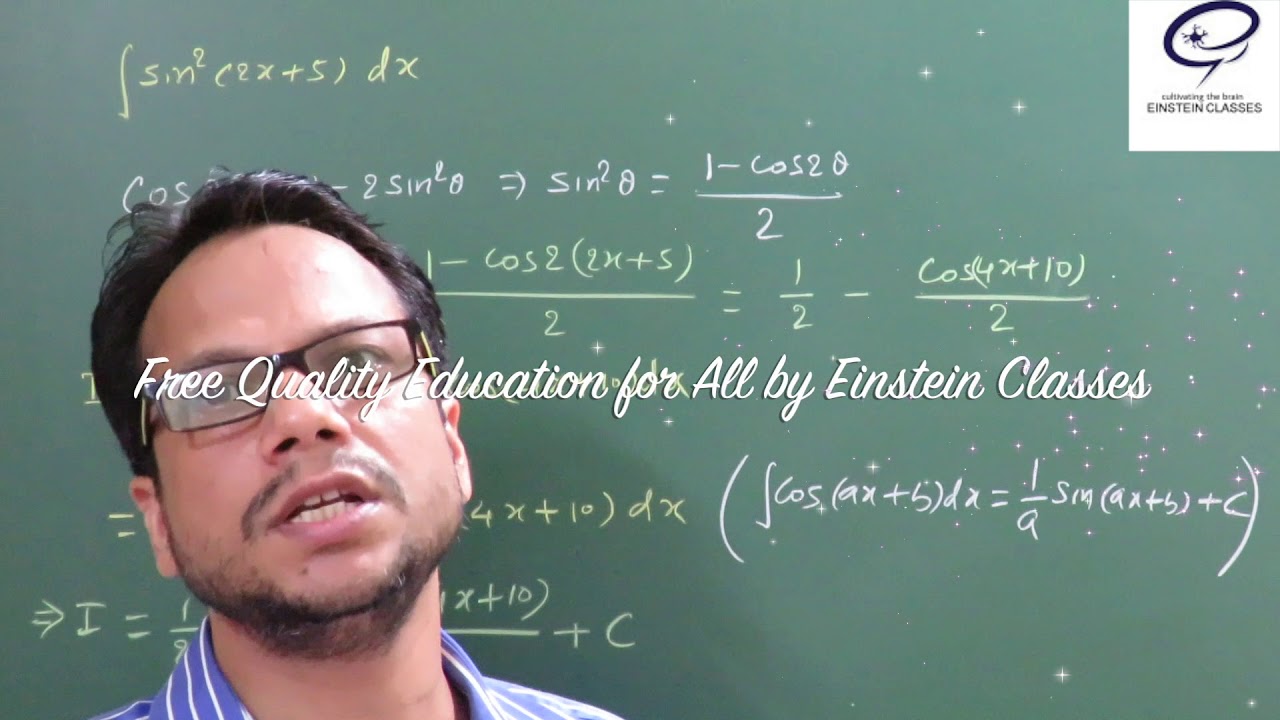 Class 12 Maths Integration (Part 2 Problems Discussion) by Einstein Classes - YouTube