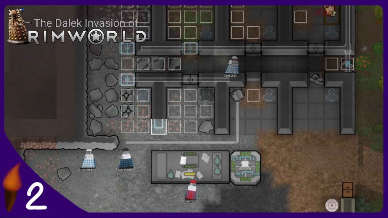 Constucting Cell Block A | The Dalek Invasion Of Rimworld Ep: 2 - YouTube