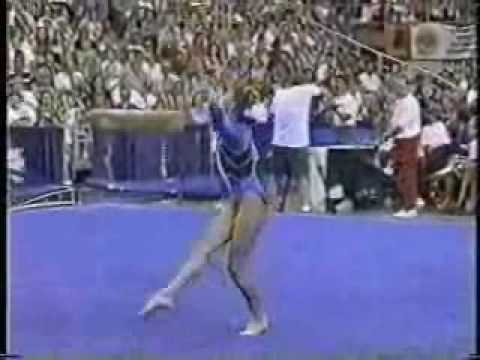 Shannon Miller - 1993 US Olympic Festival AA - Floor Exercise - YouTube