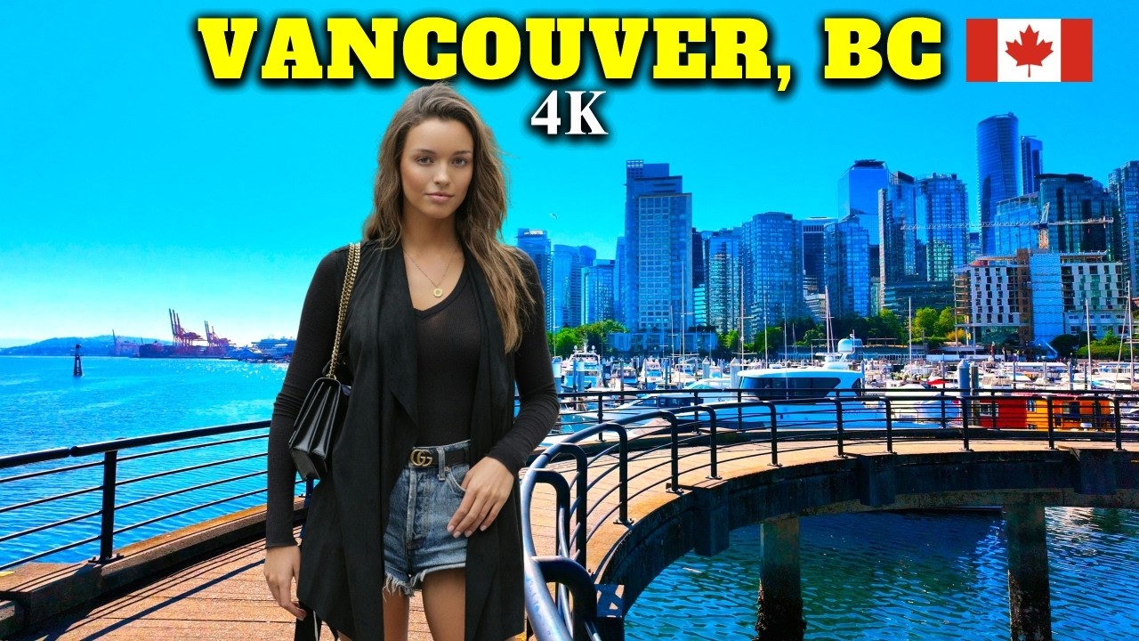 The Most Beautiful Walk in CANADA 🇨🇦? 4K VANCOUVER WATERFRONT Tour ...
