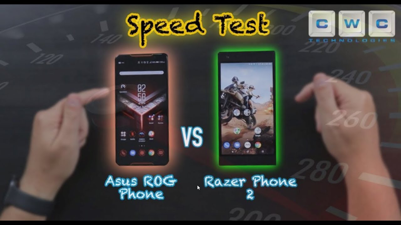 Razer Phone 2 VS ROG Phone Speed Test - YouTube