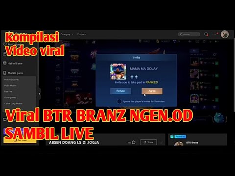 Viral BTR BRANZ NGEN.OD SAMBIL LIVE