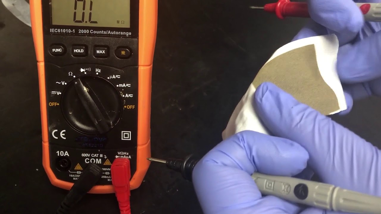 Conductivity Test of Silver Ink on Fabric that were Printed with ...